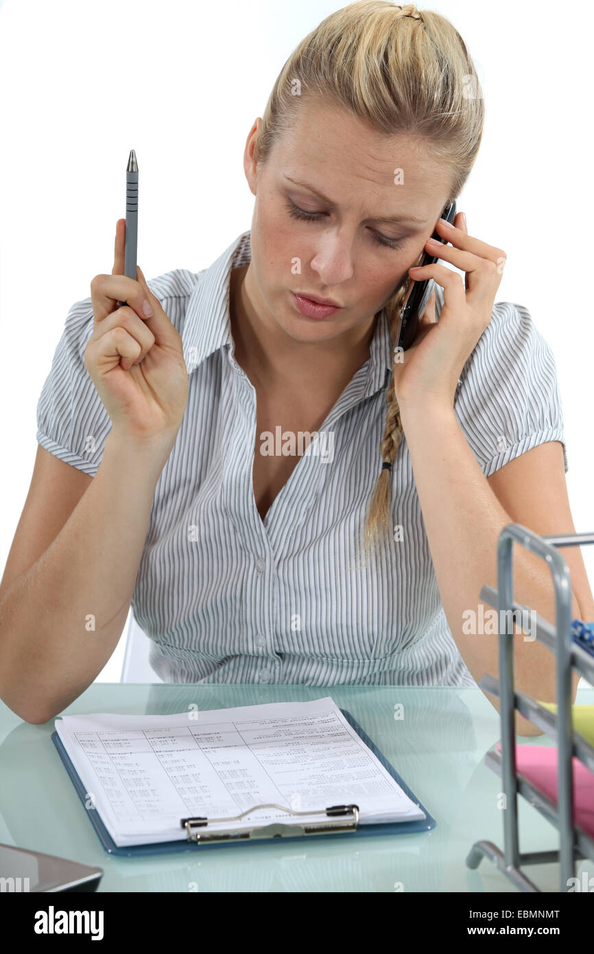 Female human resources worker Stock Photo - Alamy