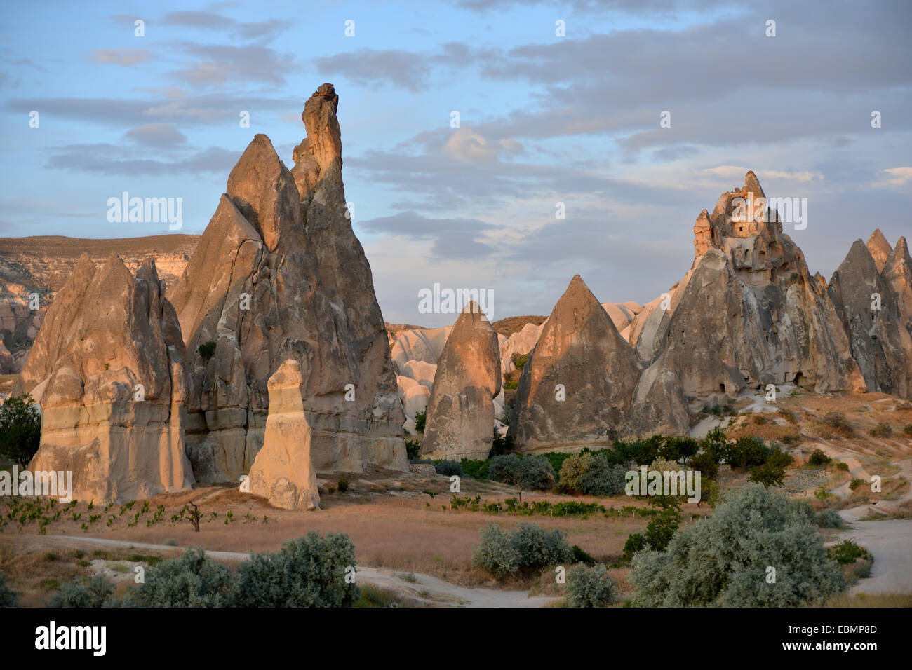 These bizarre form rocks are situated nearly Goreme in Cappadocia ...