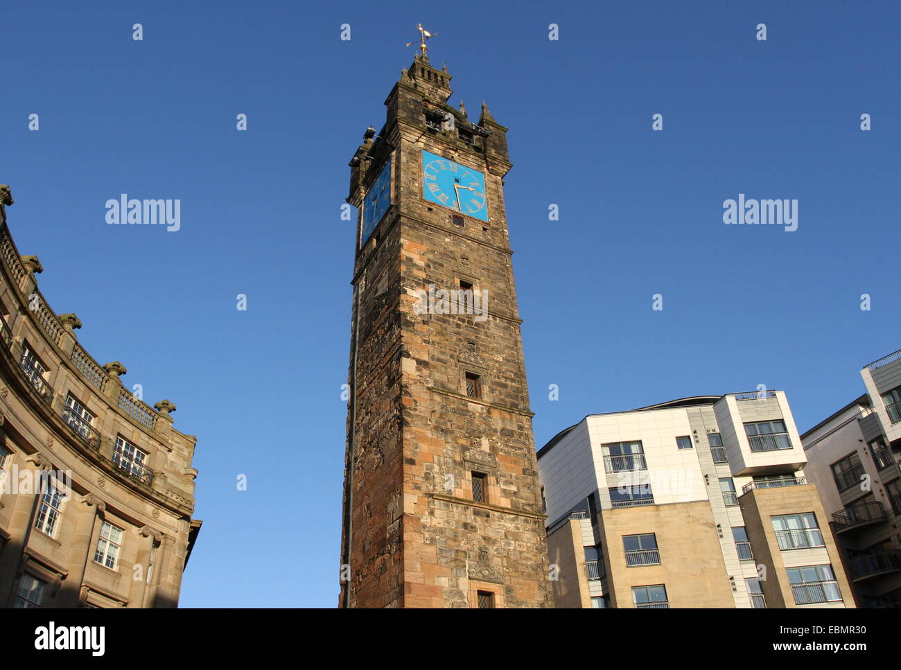 Tolbooth clock tower Glasgow Scotland December 2014 Stock Photo - Alamy