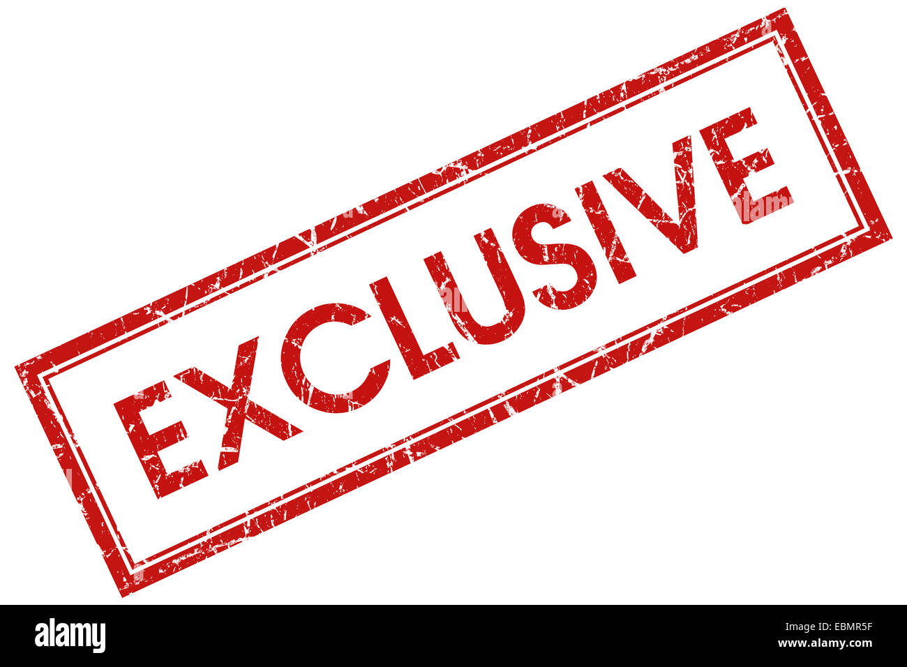 exclusive red square stamp Stock Photo - Alamy