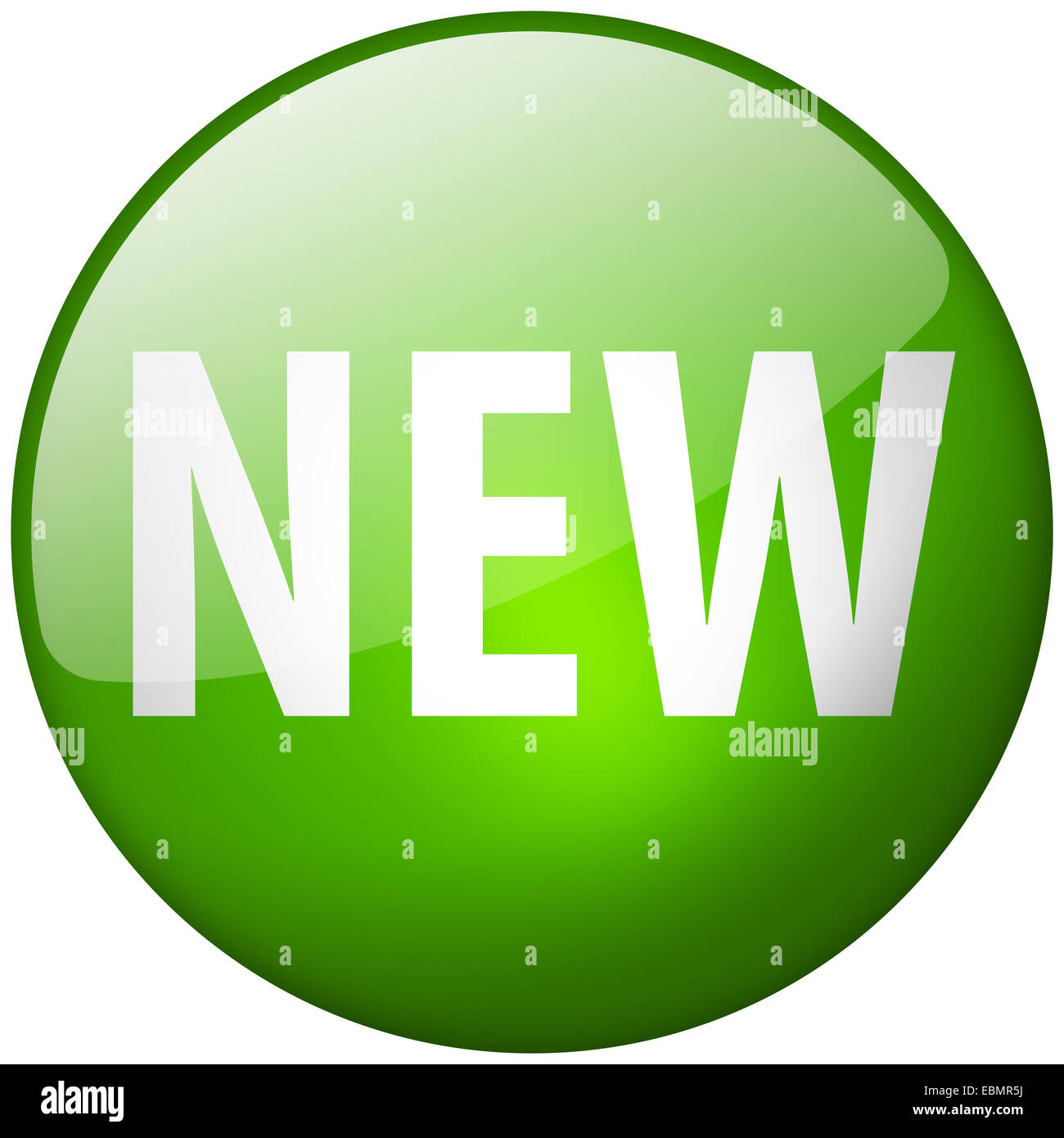 New Round Green Glass Shiny Button Stock Photo - Alamy