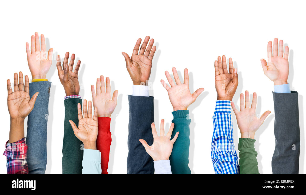 Diverse raised hi-res stock photography and images - Alamy