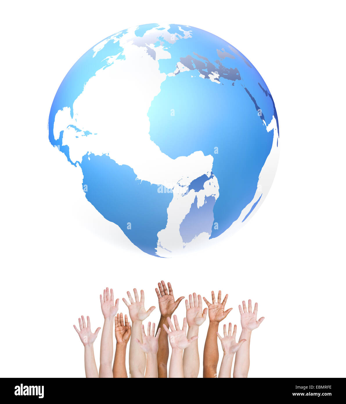 World Global Communication Reaching Togetherness Concept Stock Photo ...