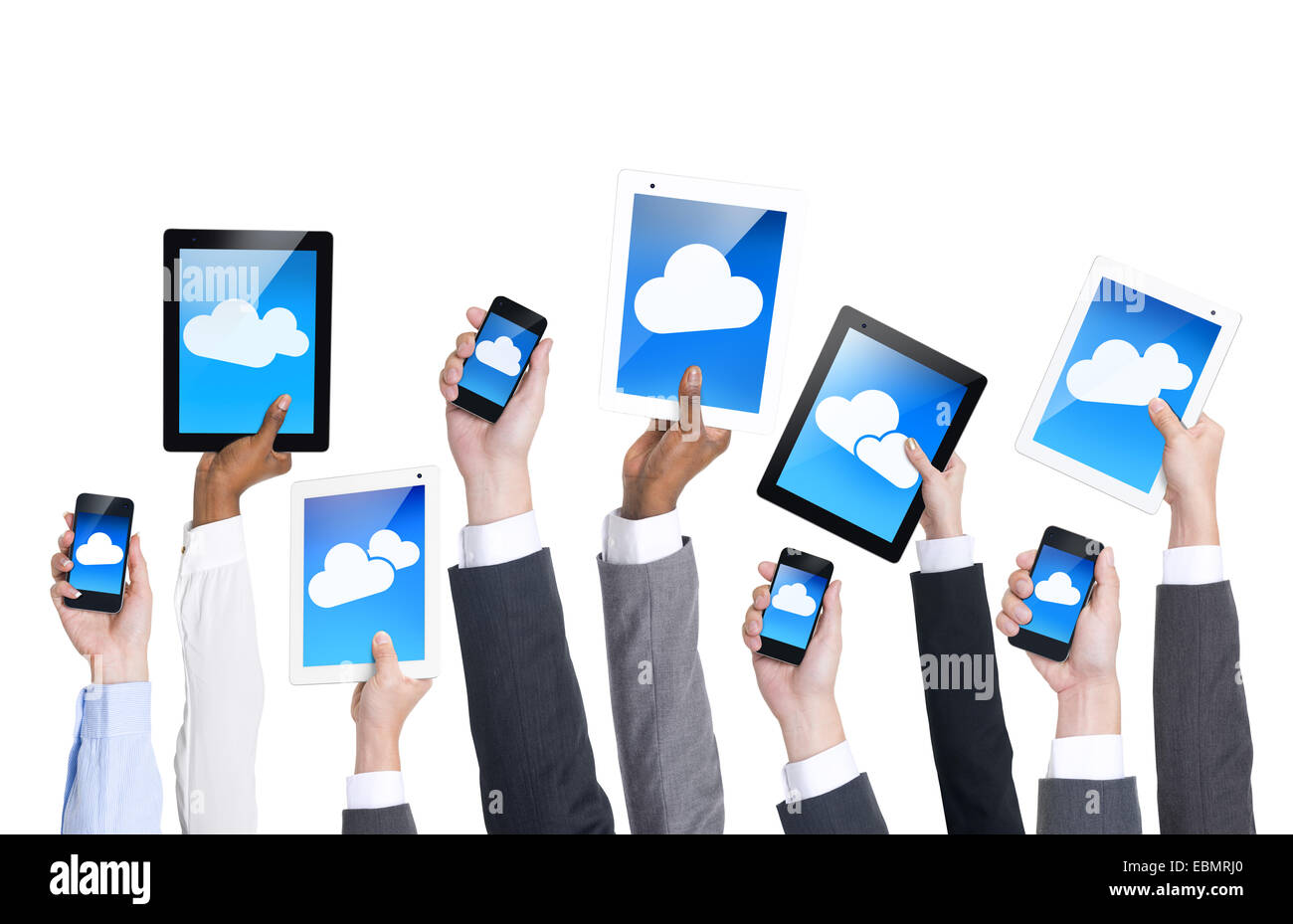 Digital Tablet Smart Phone Communication Cloud Concept Stock Photo - Alamy