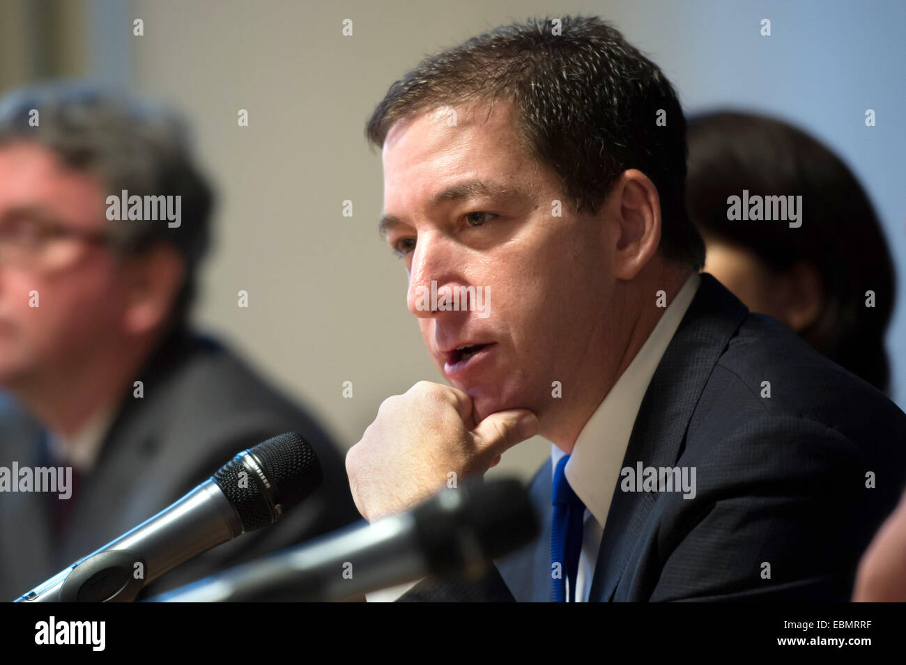 Munich, Germany. 1st Dec, 2014. The US journalist Glenn Greenwald gives ...