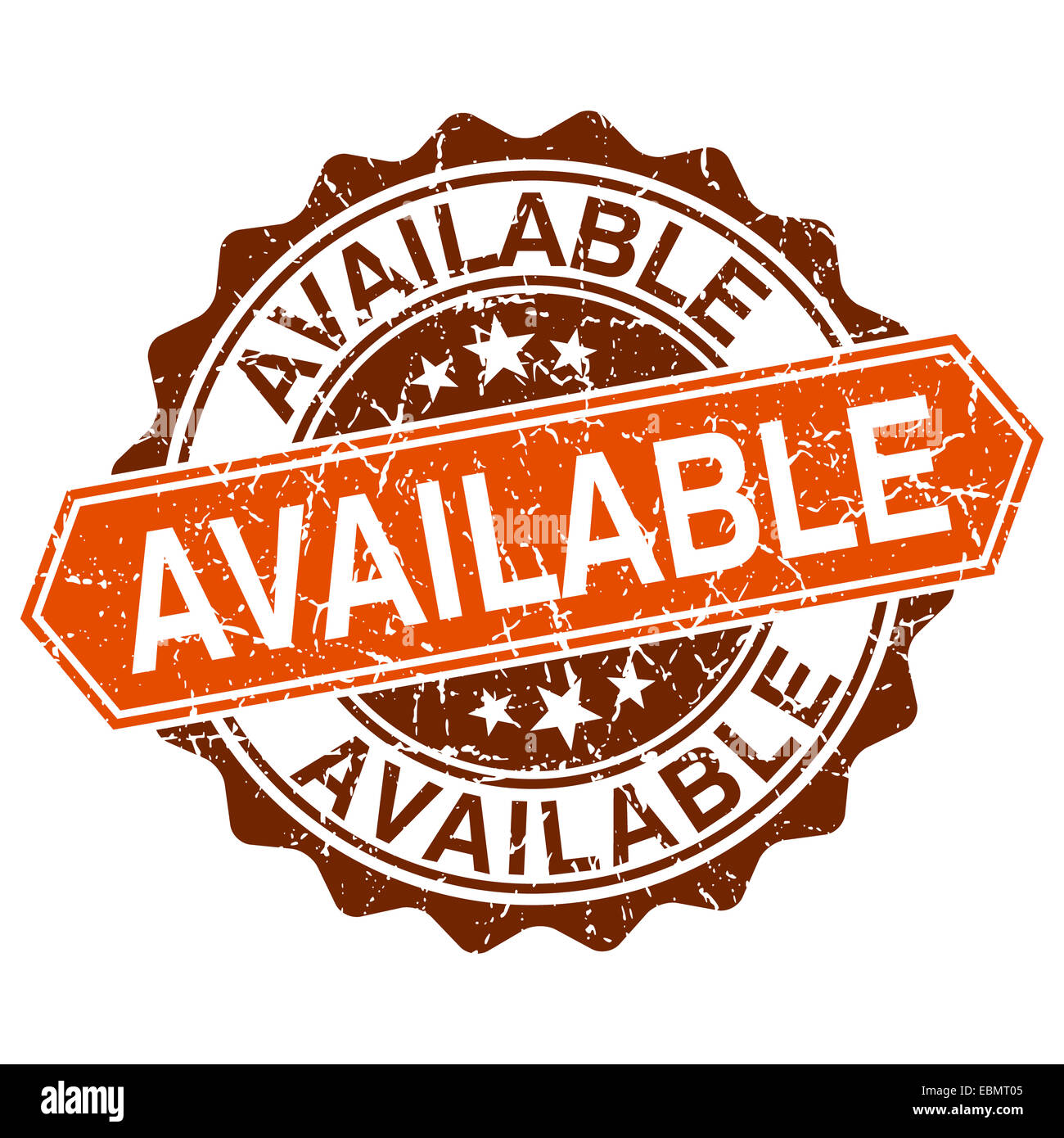 Available grungy stamp isolated on white background Stock Photo - Alamy