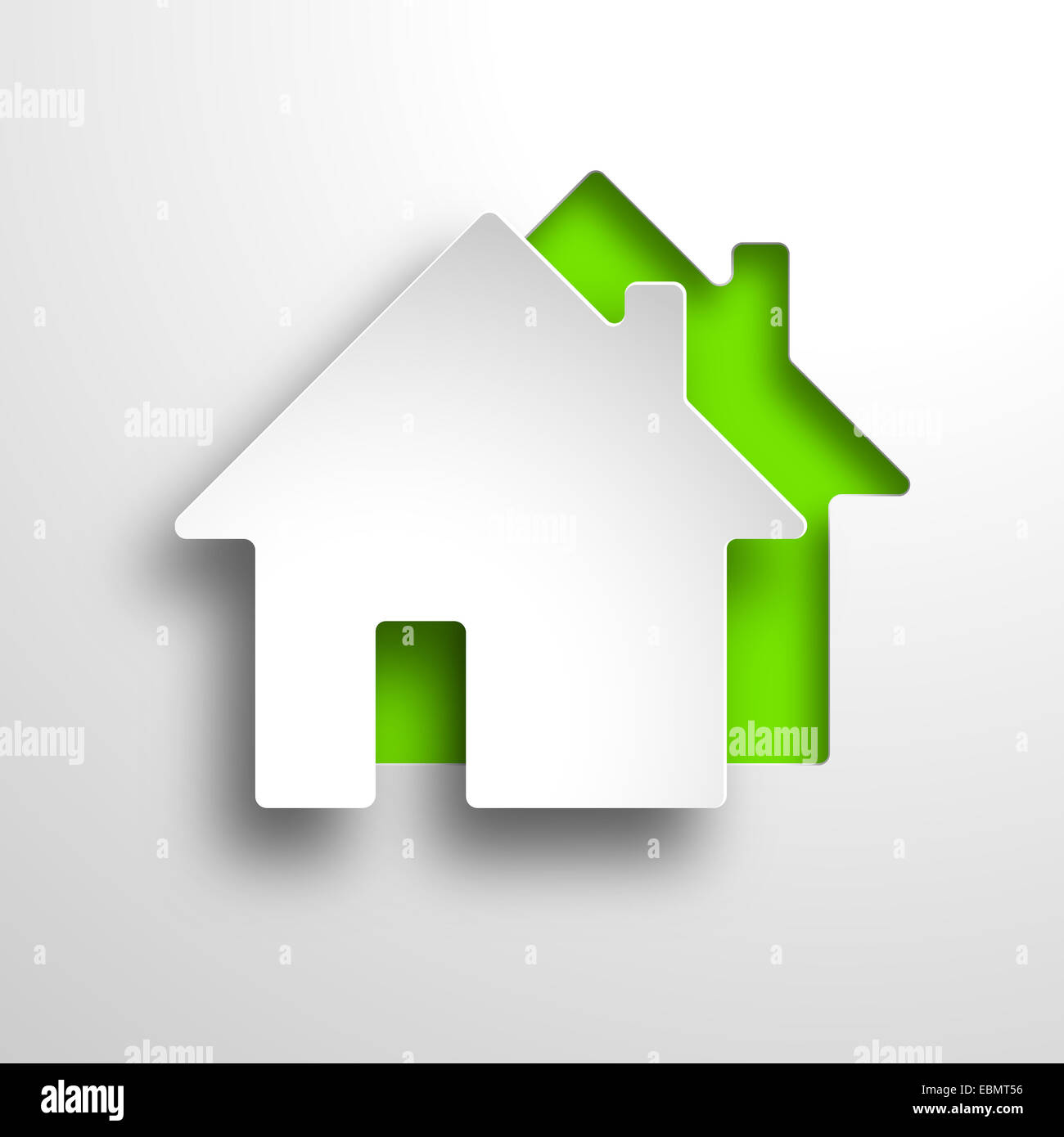 real estate 3d green background Stock Photo - Alamy
