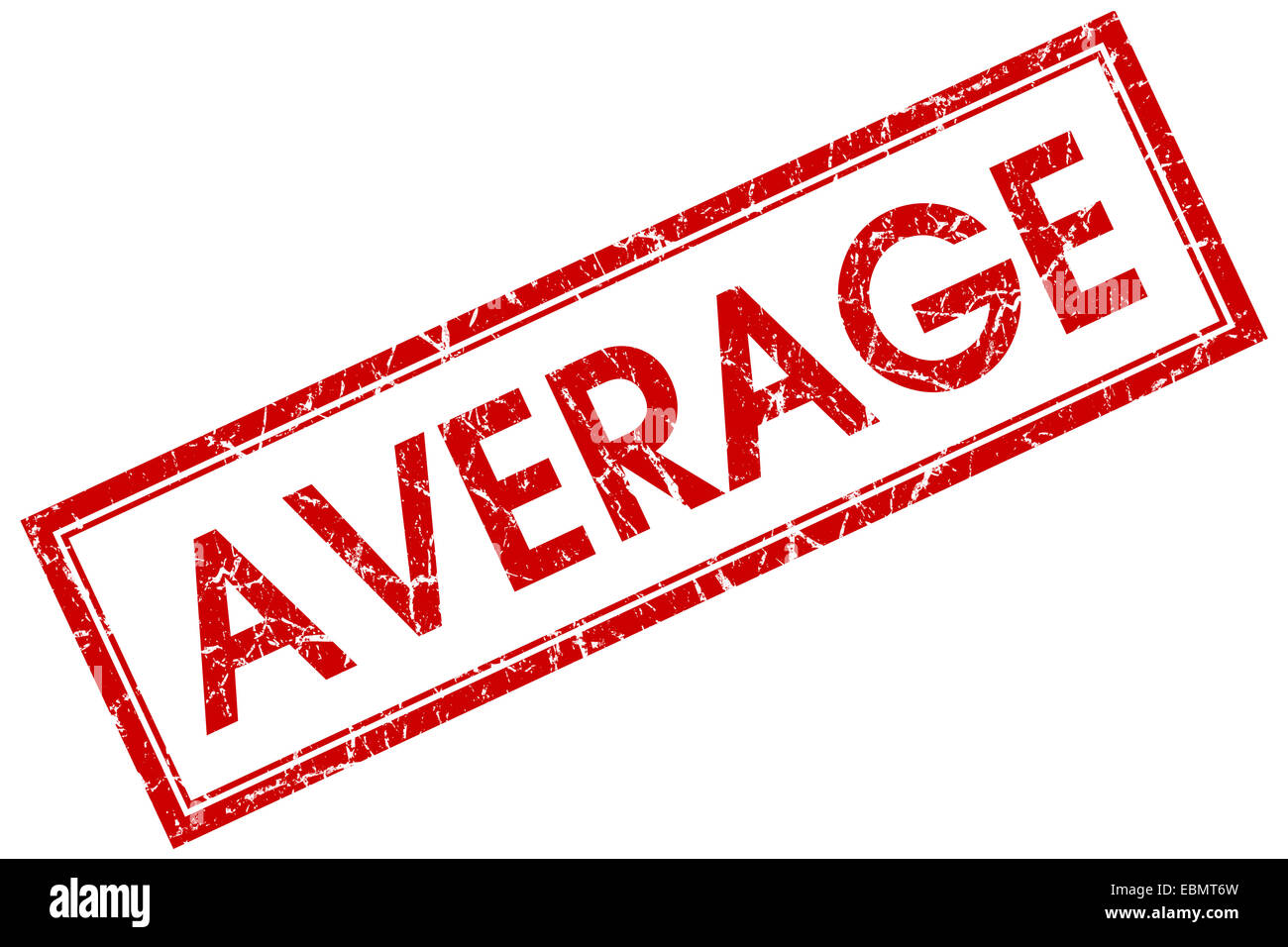 Average red square grungy stamp isolated on white background Stock ...