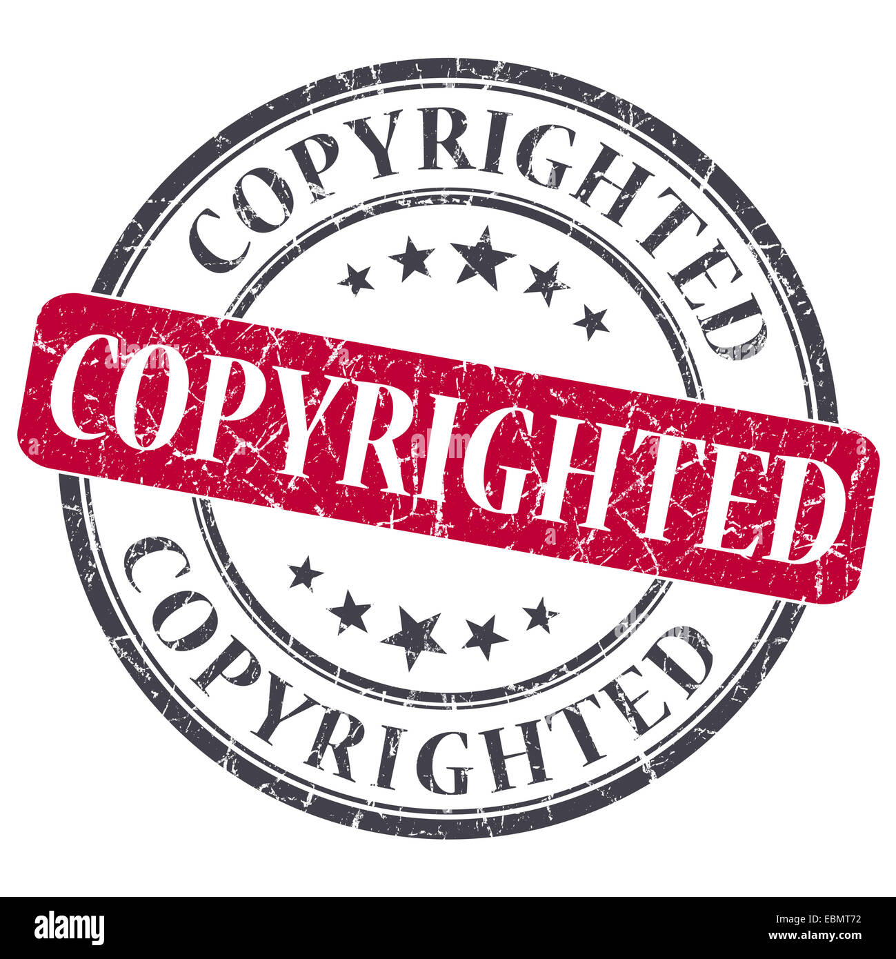 Protected stamp round grunge hi-res stock photography and images - Alamy