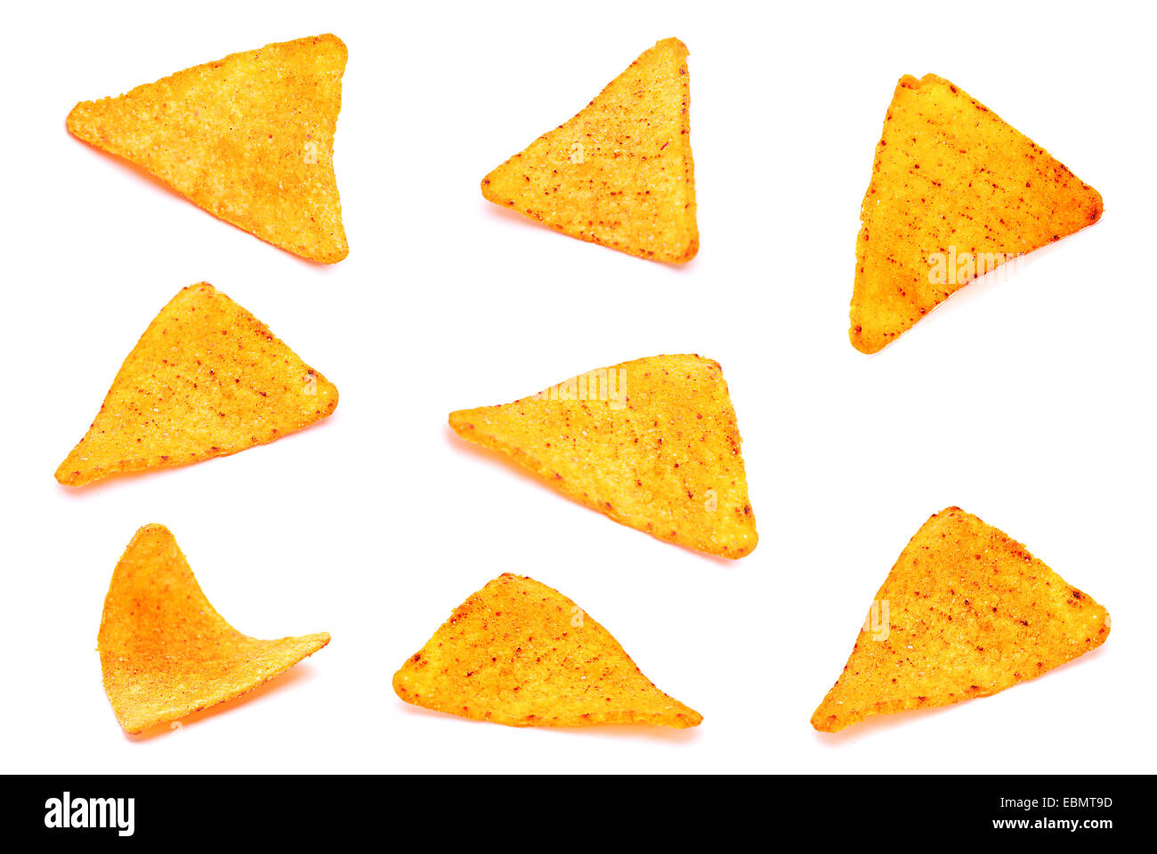 Salted corn snack with pepper isolated on white Stock Photo - Alamy