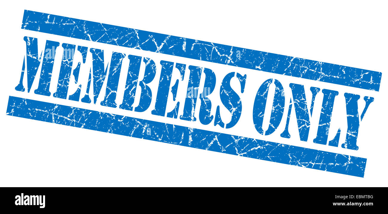 Members only square stamp hi-res stock photography and images - Alamy