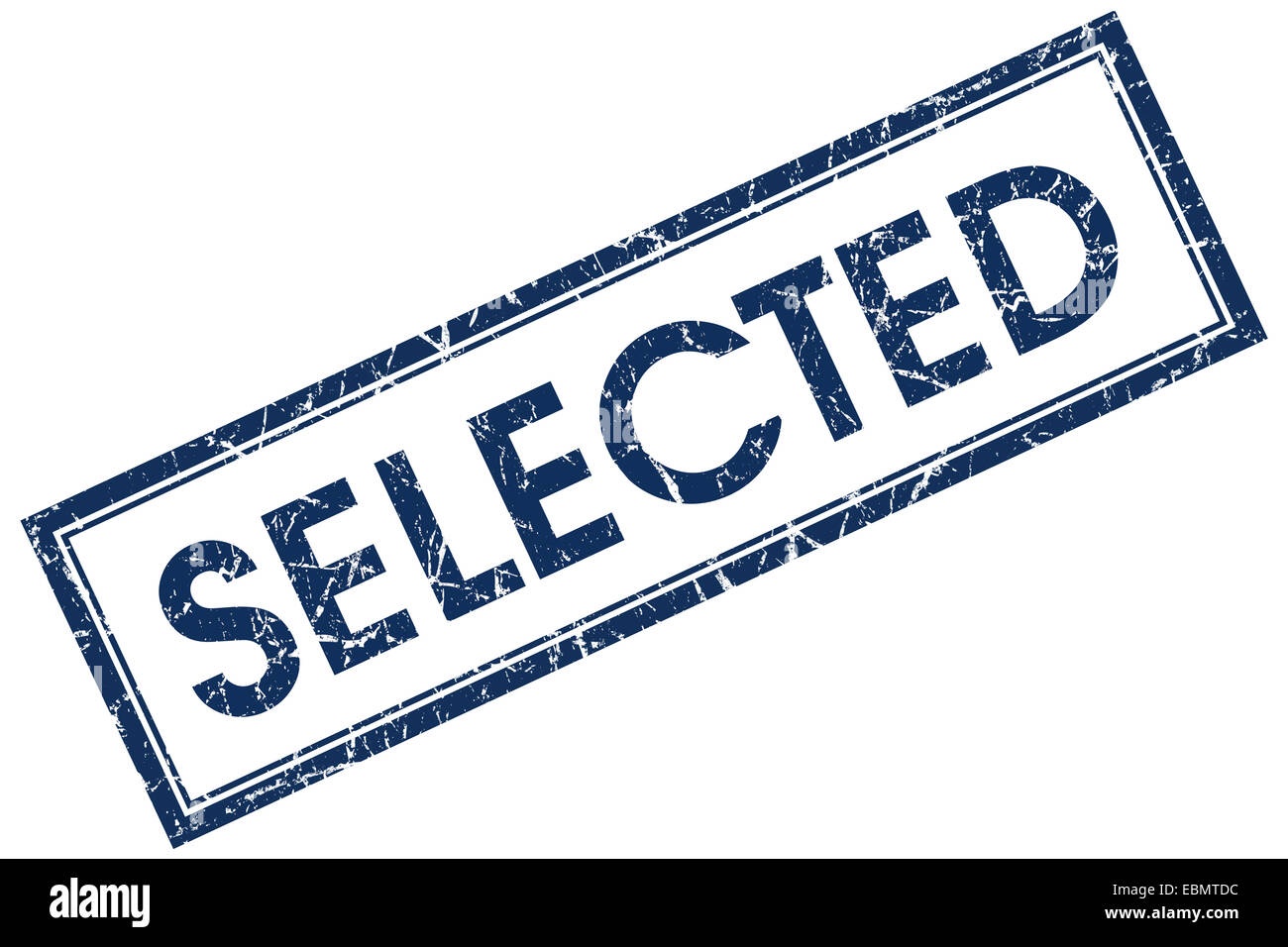 selected blue square stamp Stock Photo - Alamy