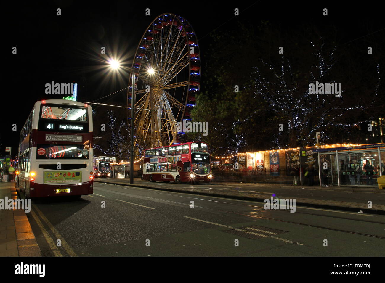 Illuminated Edinburgh Wheel High Resolution Stock Photography and ...