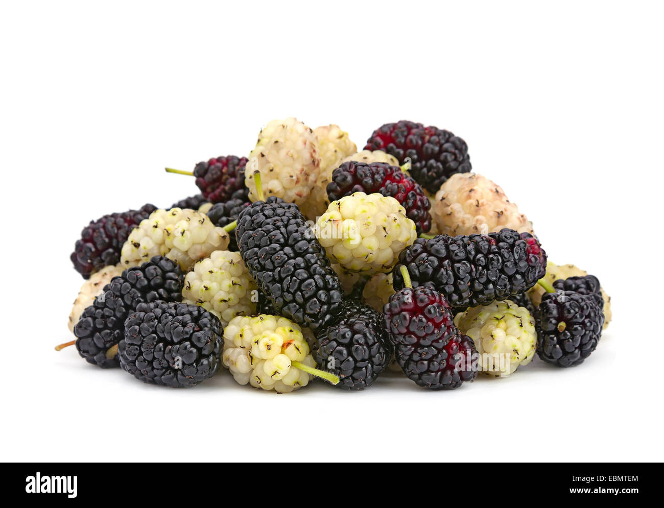 Fresh ripe white mulberry Cut Out Stock Images & Pictures - Alamy