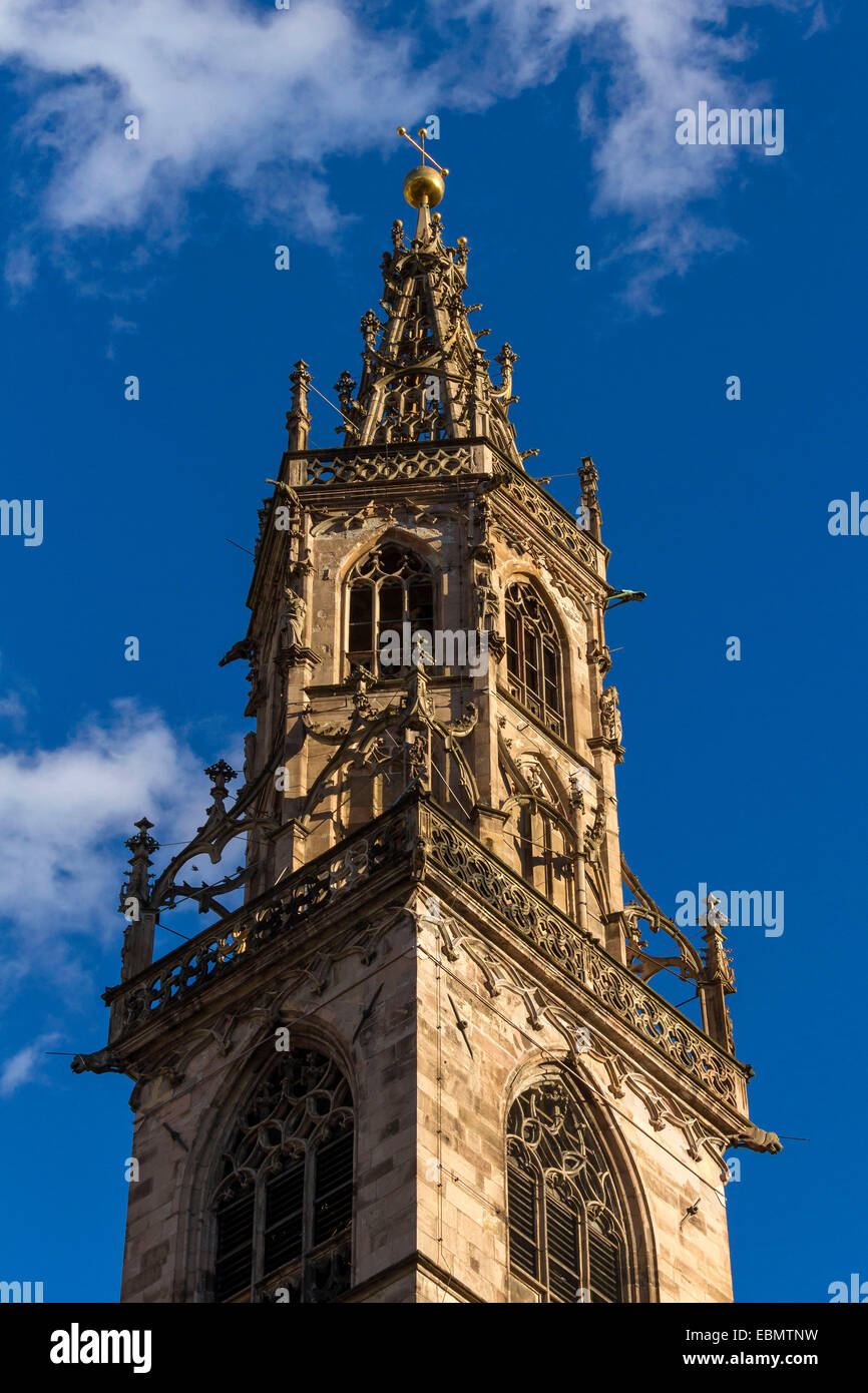 Bell tower of Bolzano Cathedral, Bozen, Bolzano, South Tyrol, Italy ...