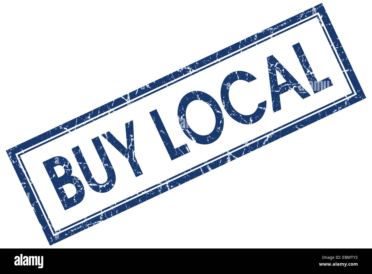 buy local blue square stamp isolated on white background Stock Photo ...