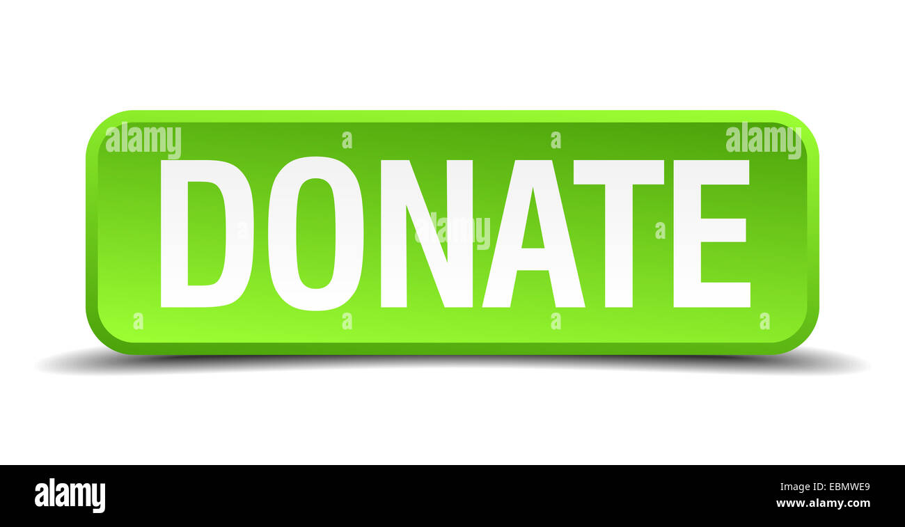 Green donate button on hi-res stock photography and images - Alamy