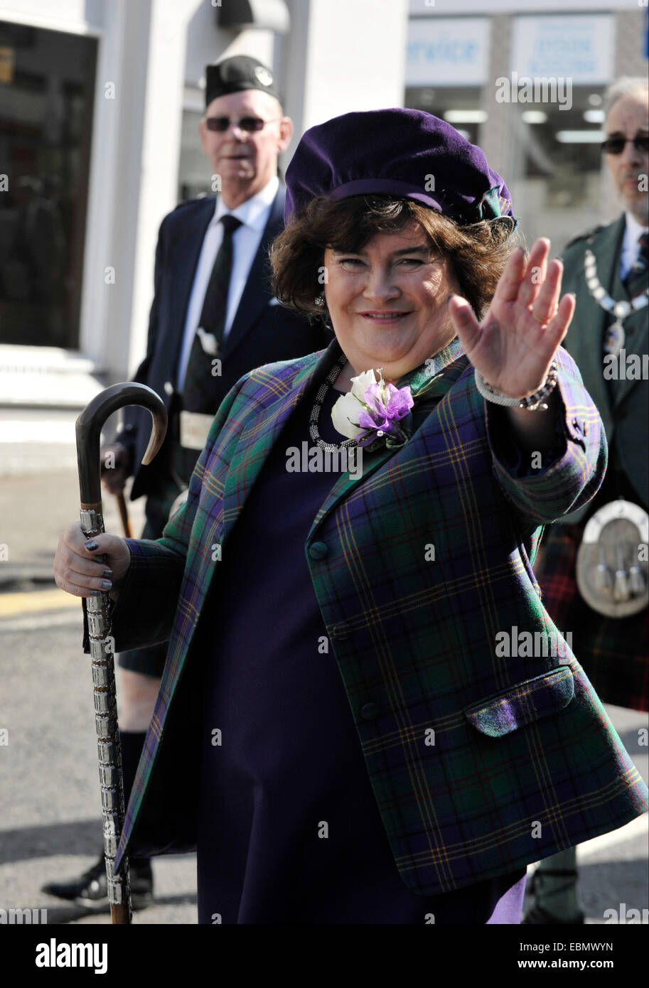 Susan Boyle is Chieftain of West Lothian Highland Games 2014. She led ...