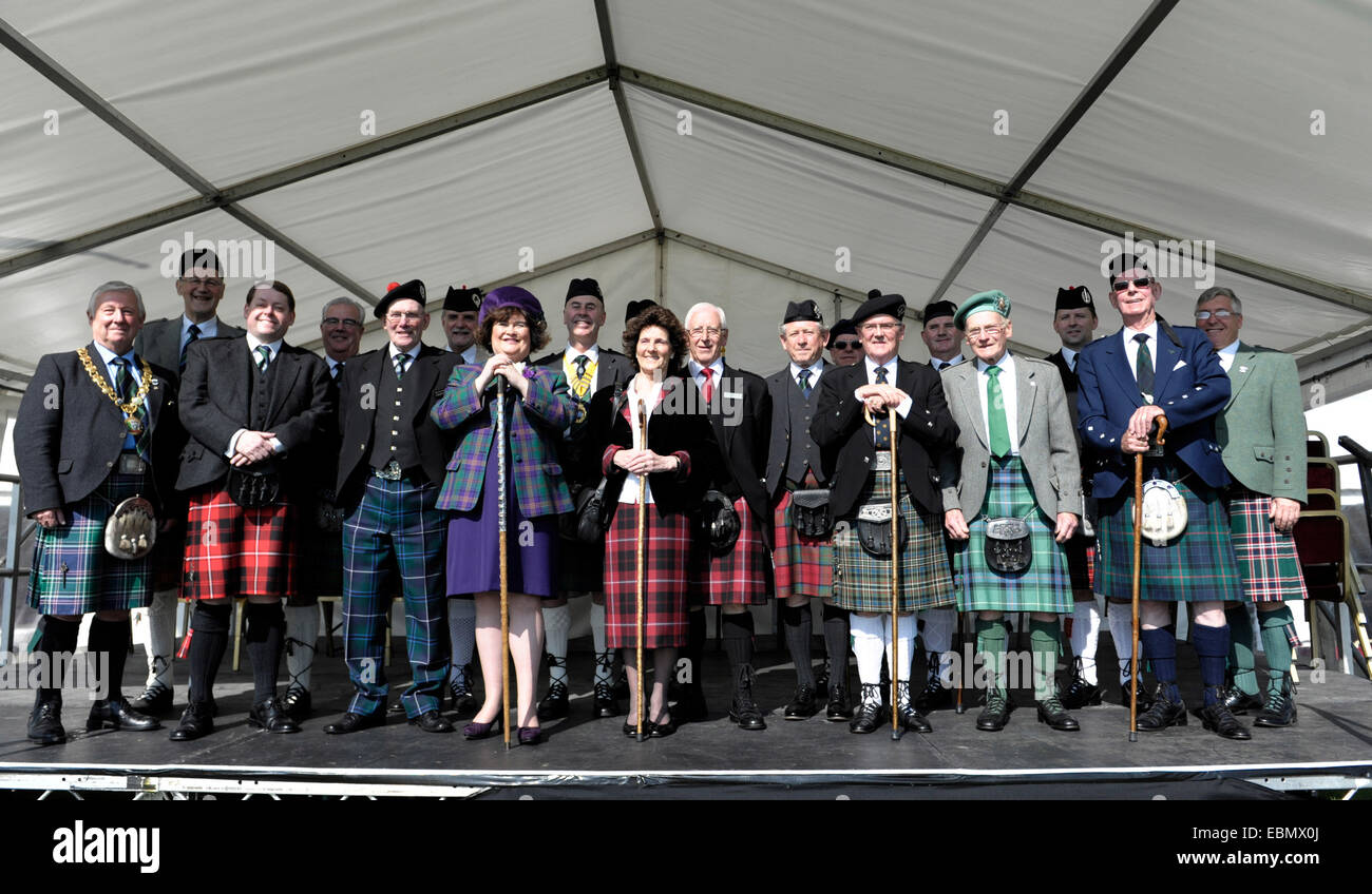 Susan Boyle is Chieftain of West Lothian Highland Games 2014. She led ...