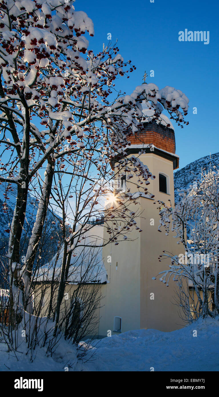 Old church in Zug ski resort, Austria Stock Photo - Alamy