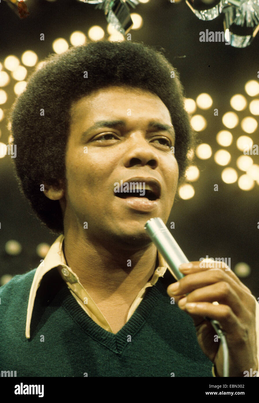 JOHNNY NASH US reggae musician in 1975 Stock Photo - Alamy