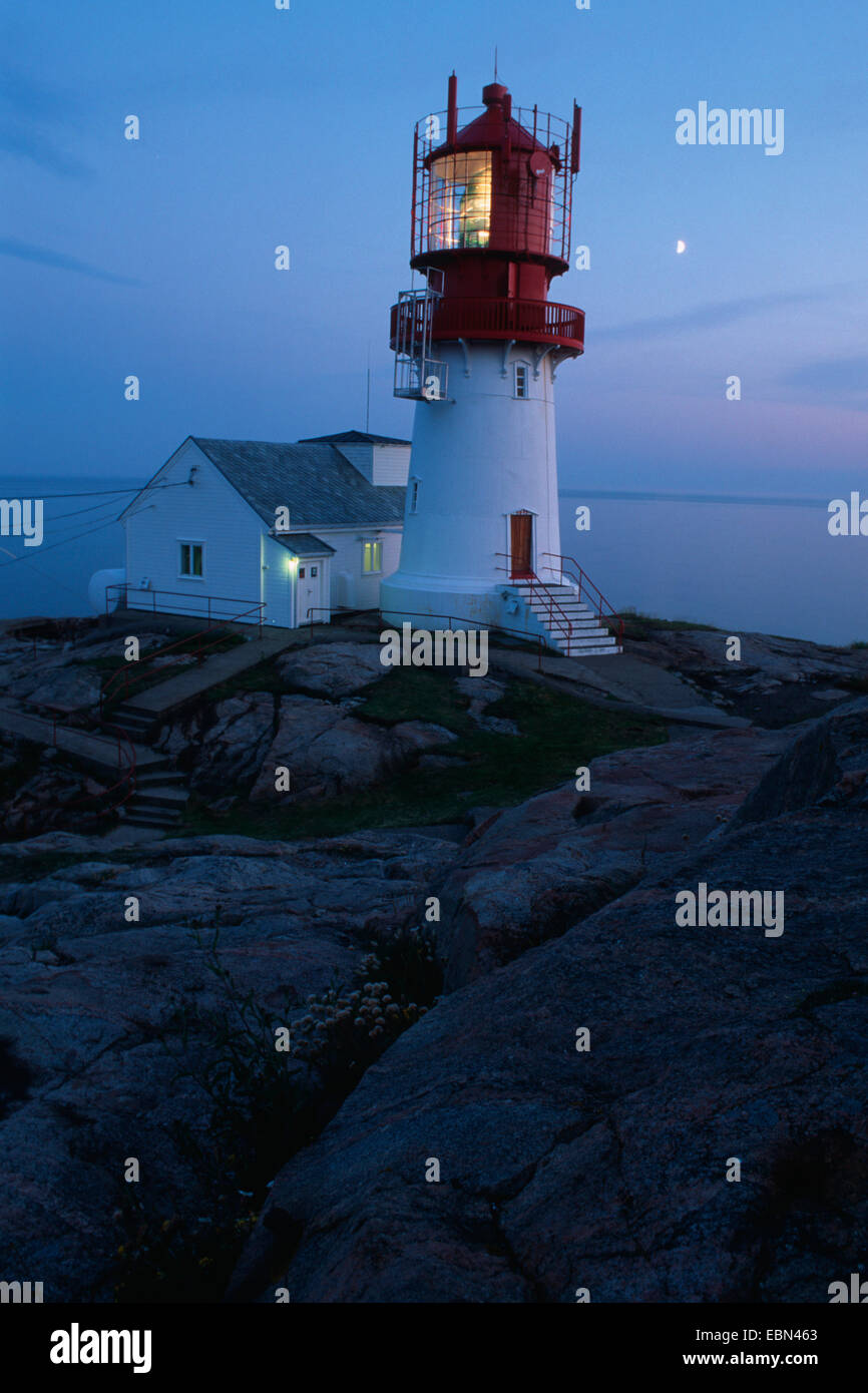 Lighthouse Kap Lindesnes, Norway Stock Photo - Alamy