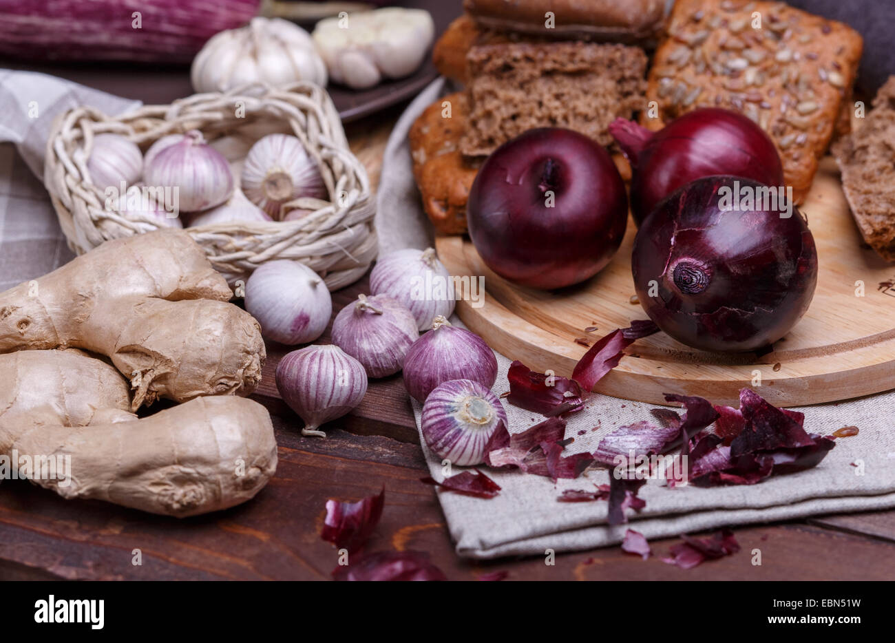 Ginger garlic bread hi-res stock photography and images - Alamy