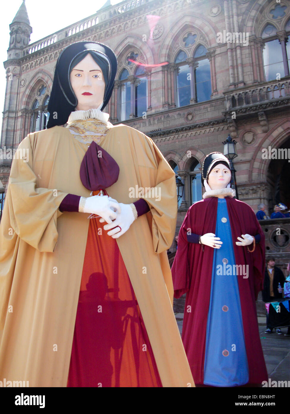 Mid-summer solstice parade of giants in Chester City Stock Photo - Alamy