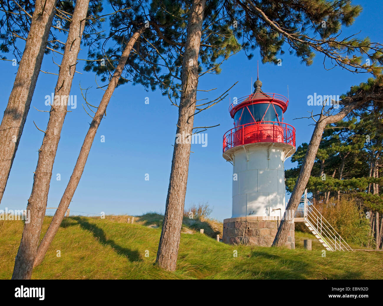 lighthouse at the Gellen near Neuendorf, Germany, Mecklenburg-Western ...