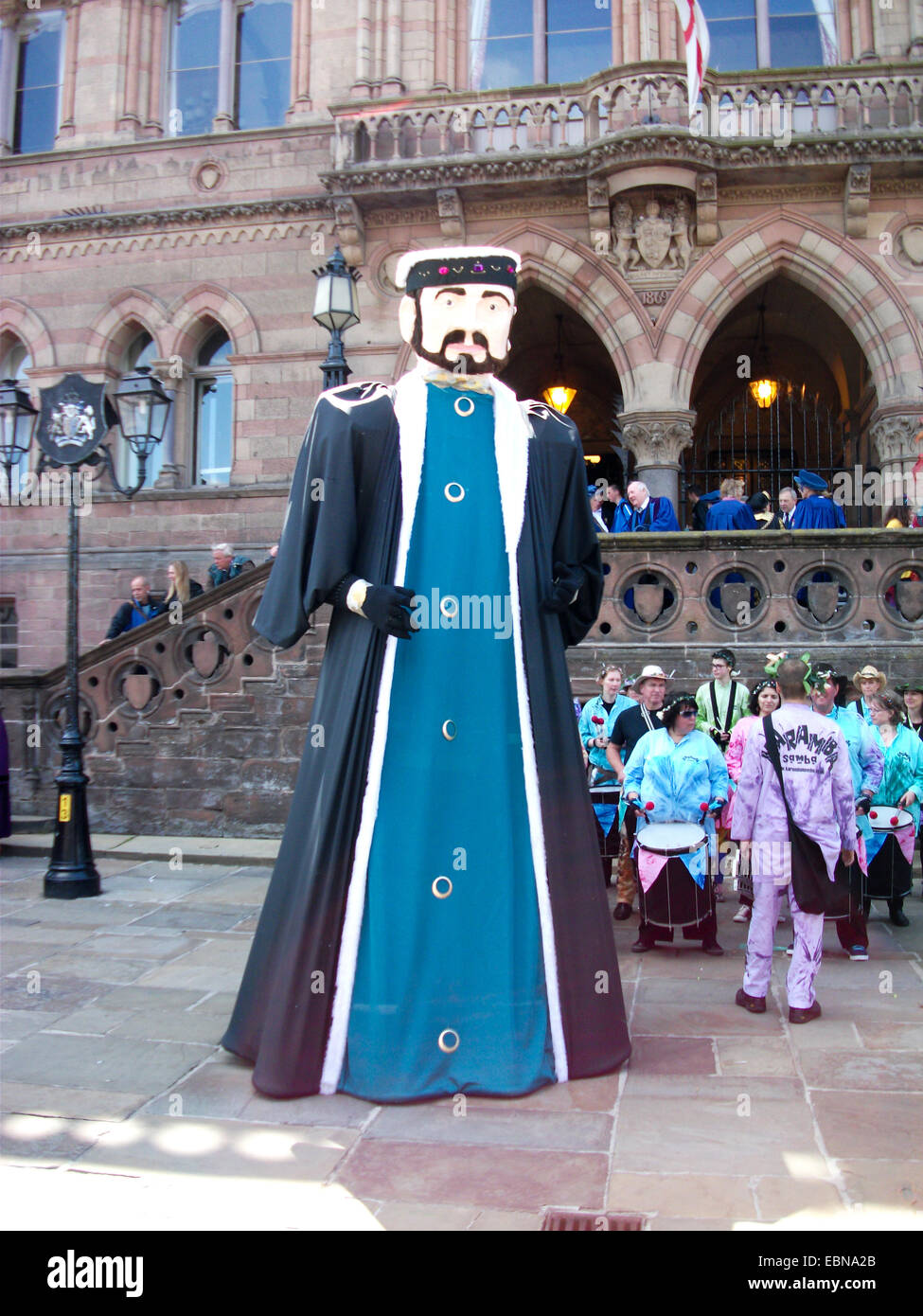 Mid-summer solstice parade of giants in Chester City Stock Photo - Alamy