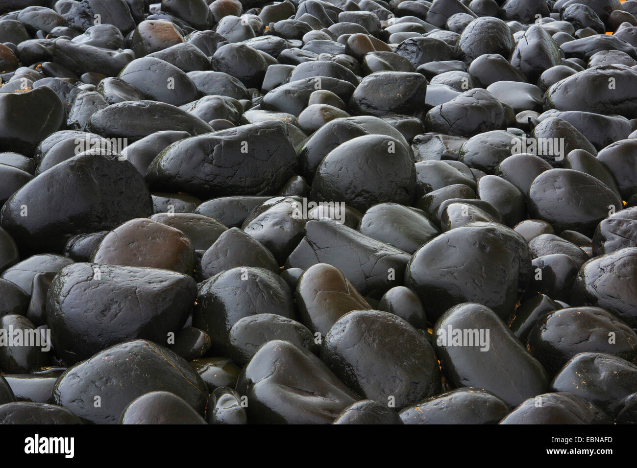 Rounded stones on beach hi-res stock photography and images - Alamy