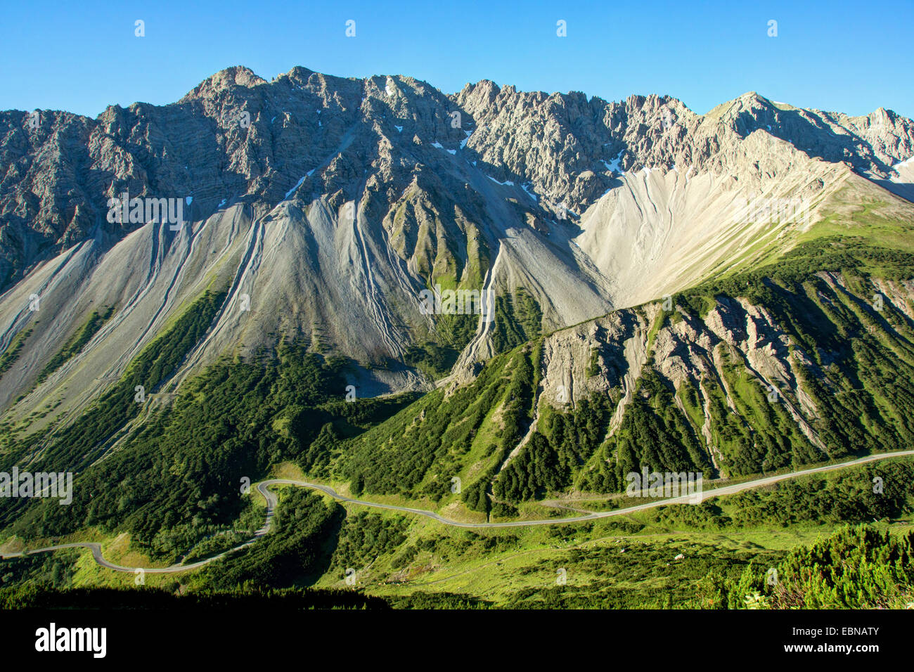 Lechtal Alps, Austria, Tyrol, Hahntennjoch Stock Photo - Alamy