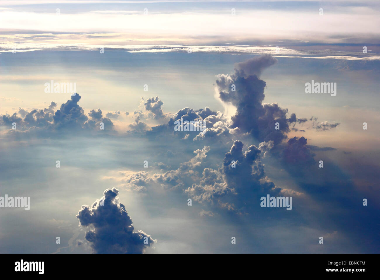 aerial view to cloud formation, USA Stock Photo - Alamy