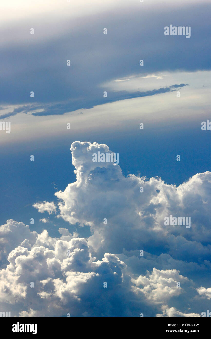 aerial view to cloud formation, USA Stock Photo - Alamy