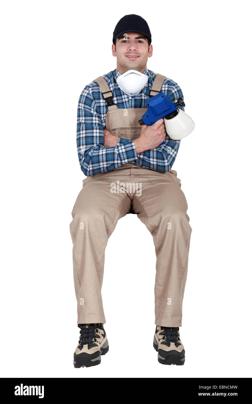 Worker construction building commercial Cut Out Stock Images & Pictures ...