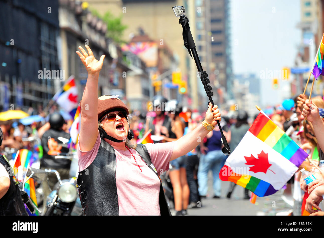 Biker cheers hi-res stock photography and images - Alamy