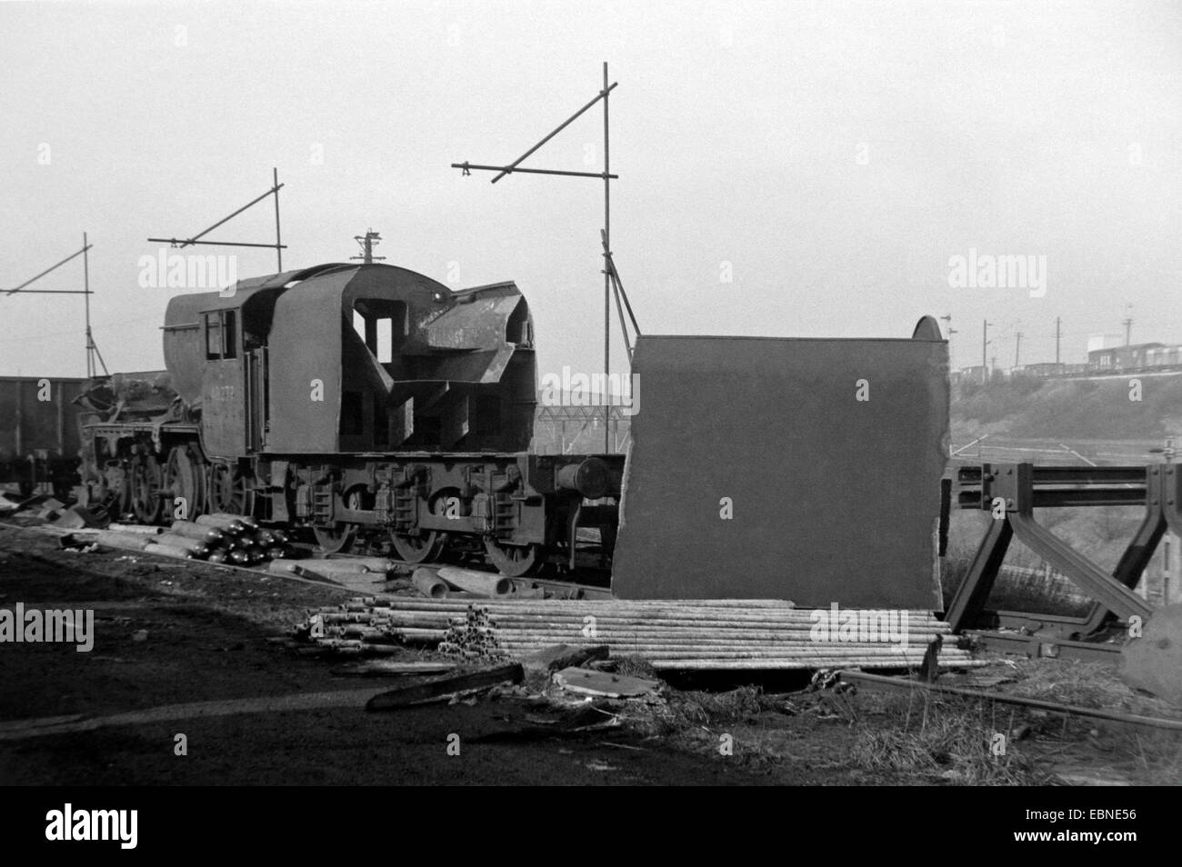 original british rail steam locomotive number 48279 being cut up at ...