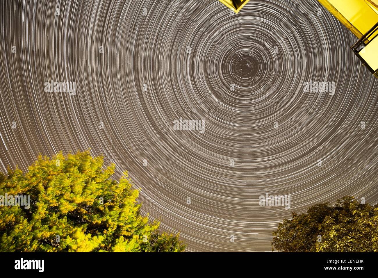 star trails above Hamburg, Germany, Hamburg Stock Photo - Alamy