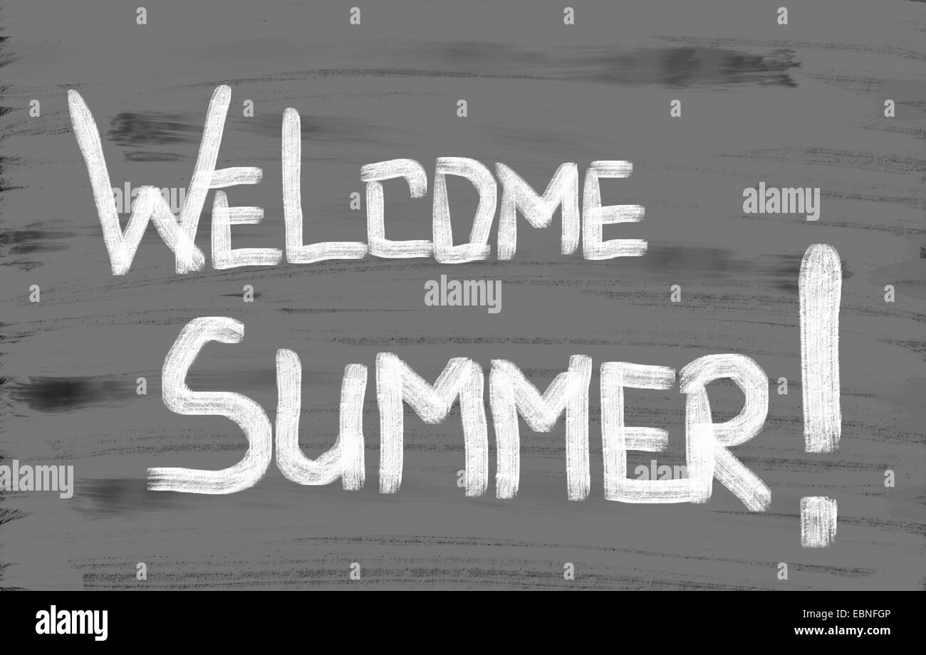 Welcome Summer Concept Stock Photo - Alamy