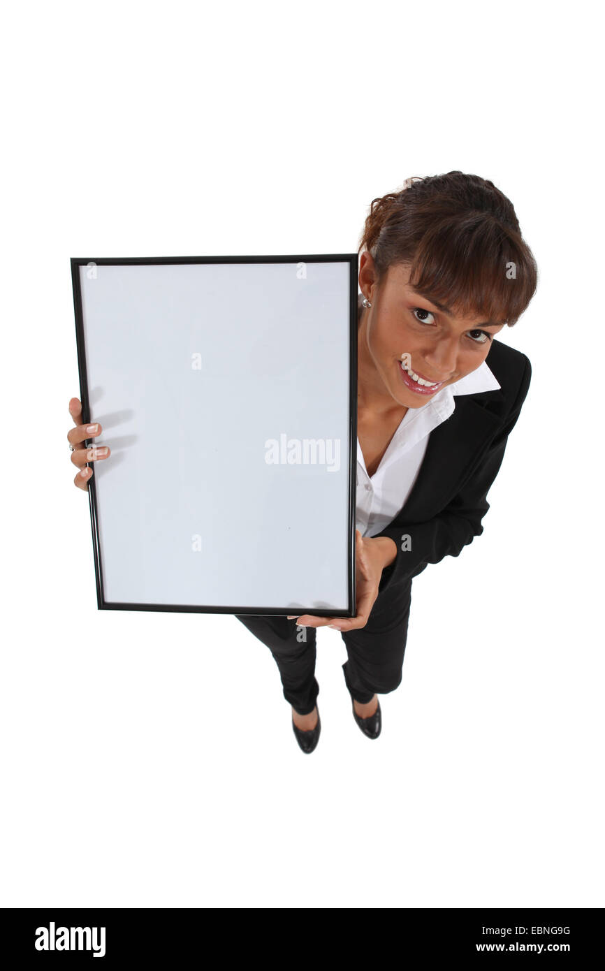 Ad advertising woman female Cut Out Stock Images & Pictures - Alamy
