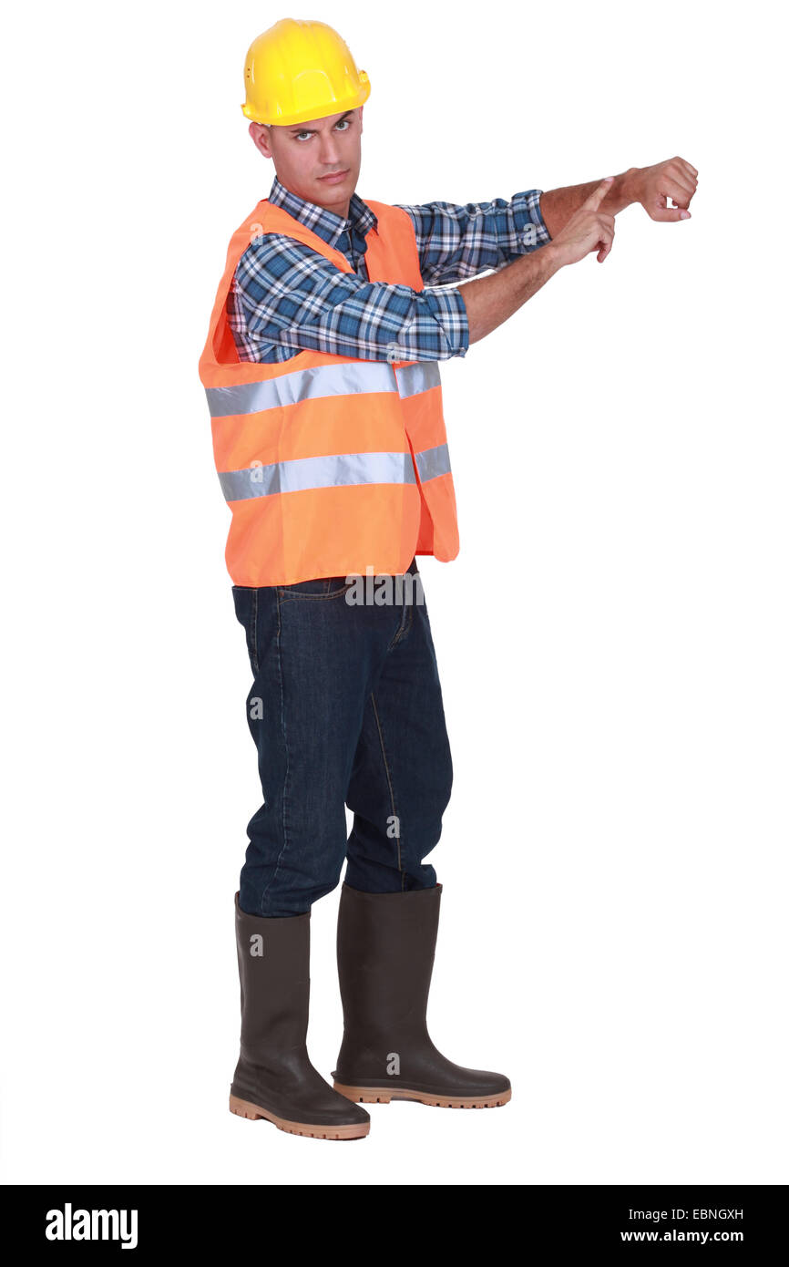 Angry foreman Cut Out Stock Images & Pictures - Alamy