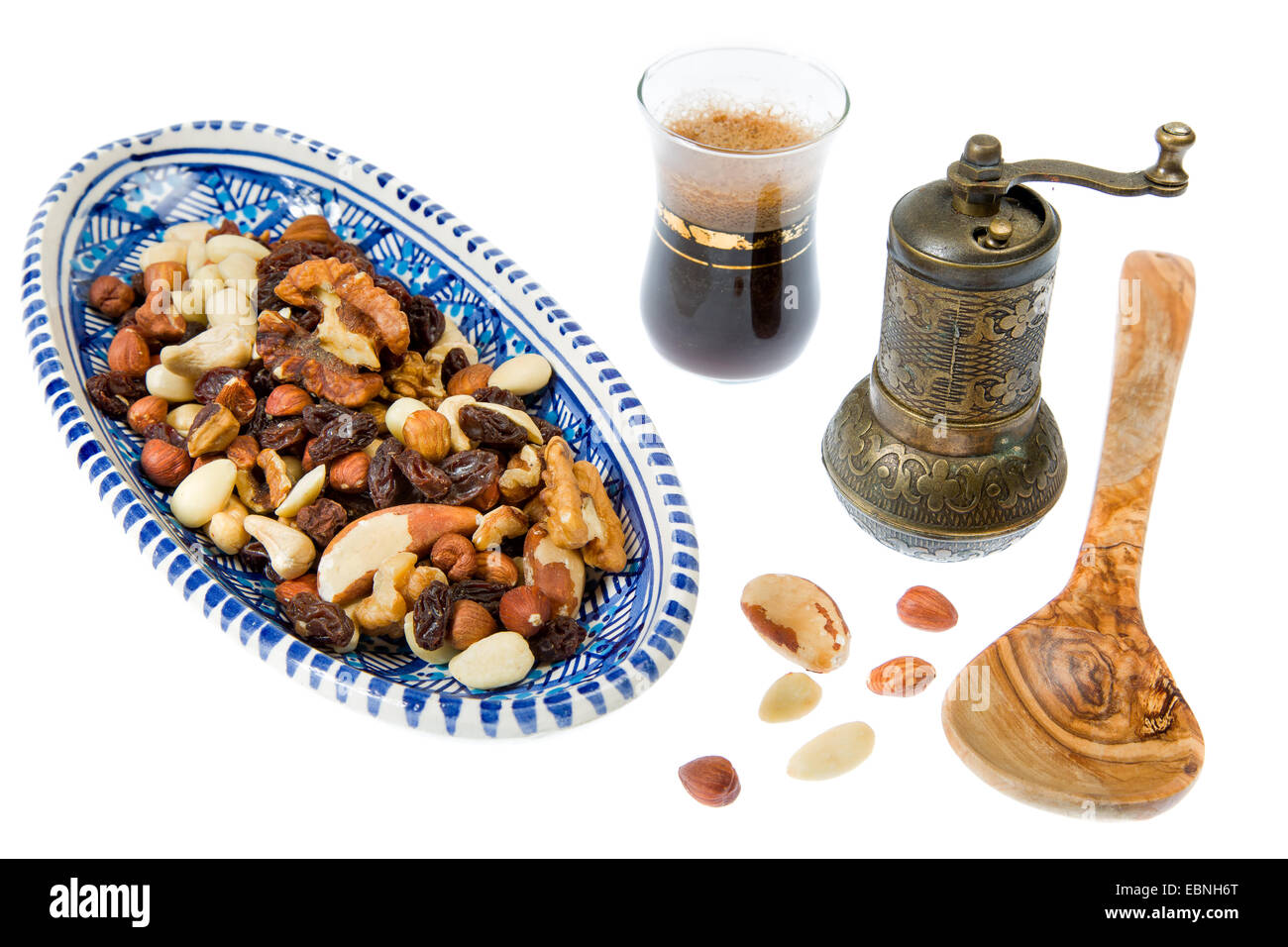 A mixture of nuts popular in Arab countries Stock Photo - Alamy