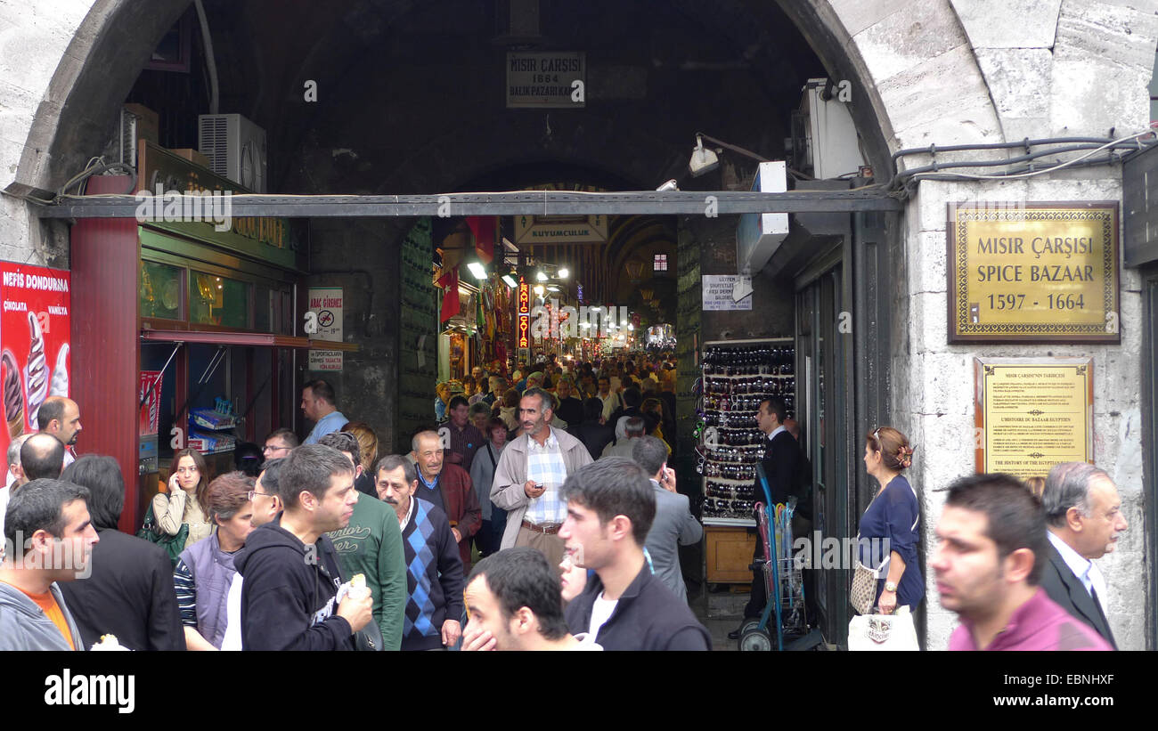 Grand Bazaar; Spice Bazaar, Turkey, Istanbul, Eminoenue, Beyazit Stock ...