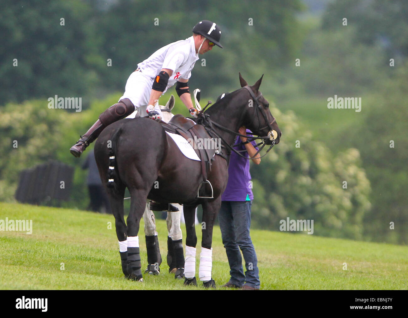Prince Harry and Prince William play polo at Audi Challenge Featuring ...