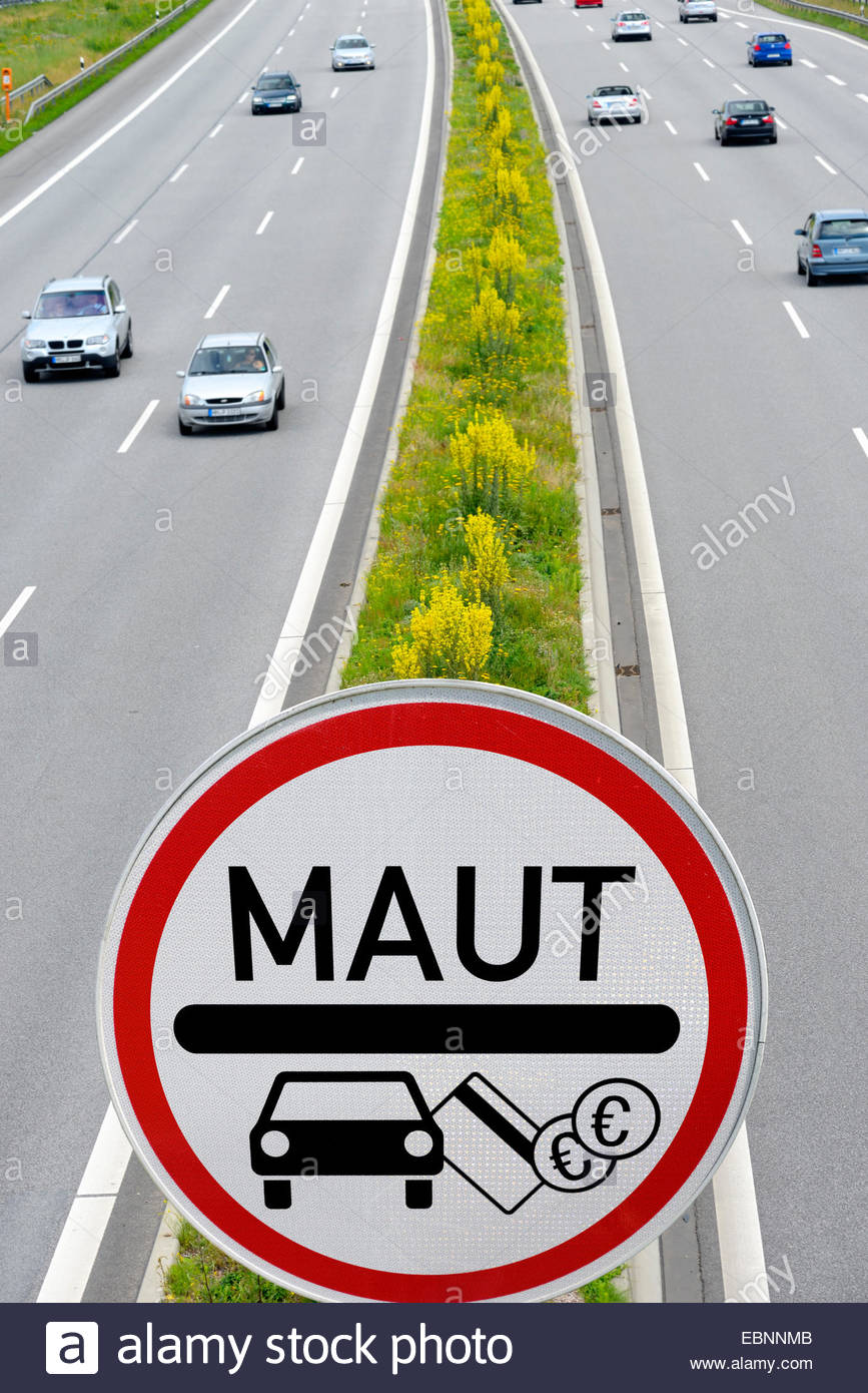 Highway With Car Toll Sign Stock Photos & Highway With Car Toll Sign ...