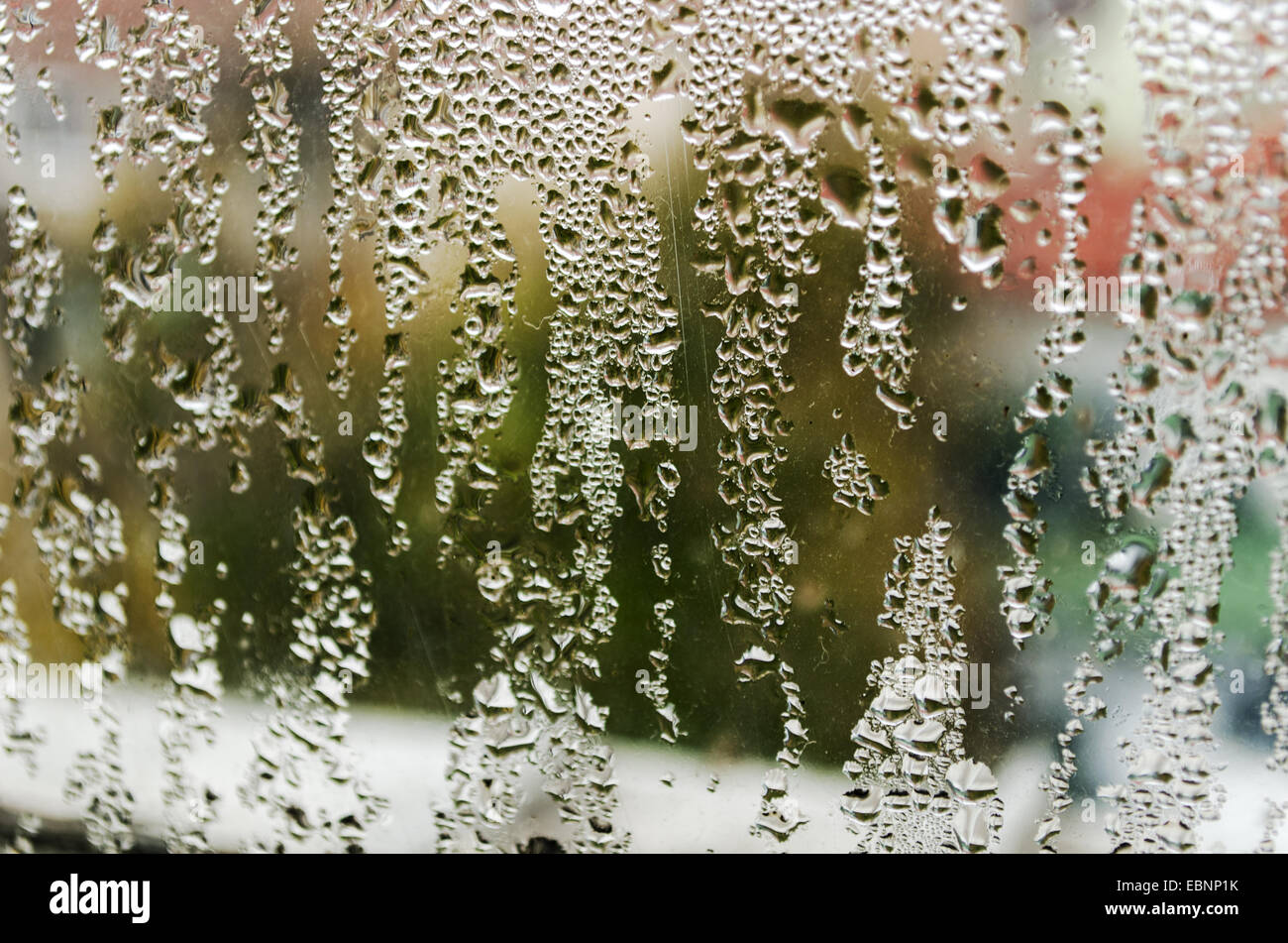 closeup of natural water drop on glass background Stock Photo - Alamy
