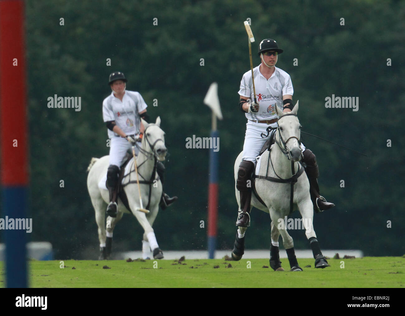 Prince Harry and Prince William play polo at Audi Challenge Featuring ...