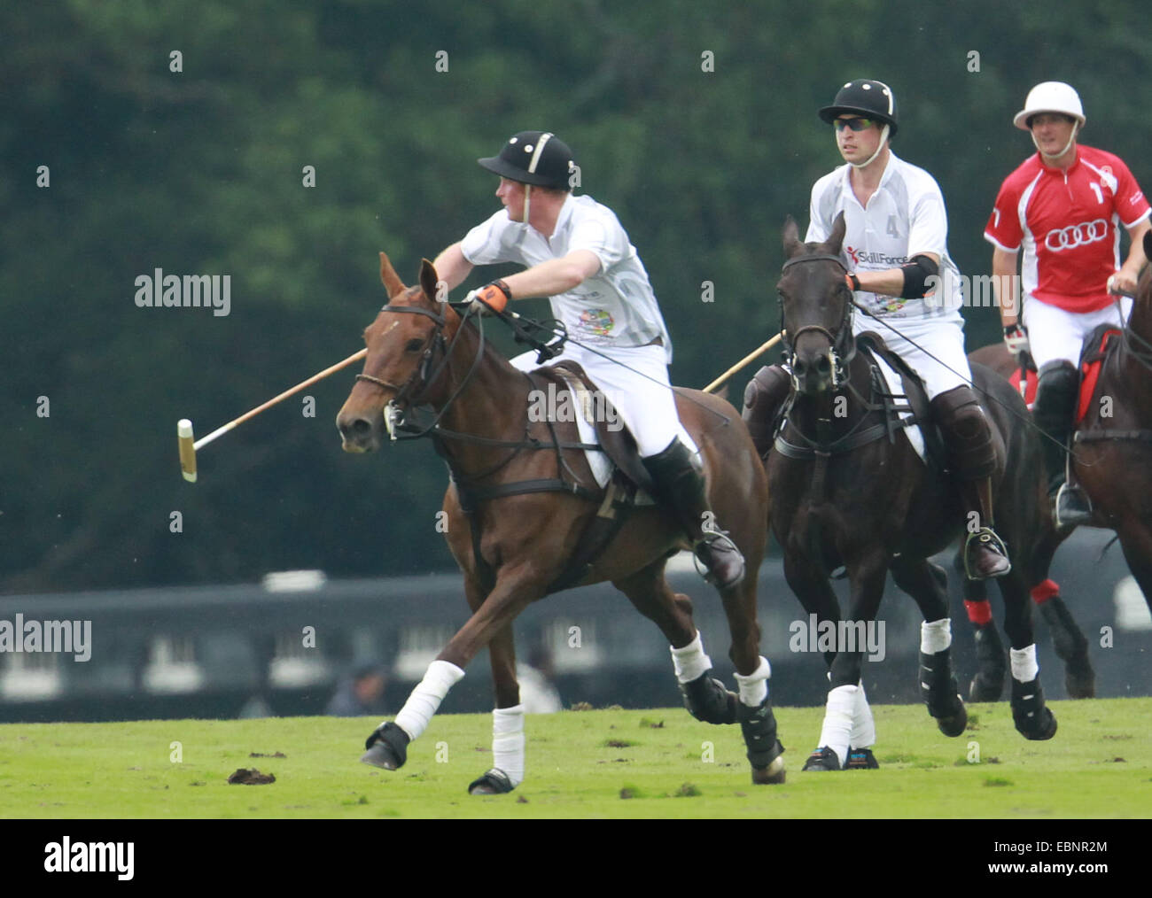 Prince Harry and Prince William play polo at Audi Challenge Featuring ...