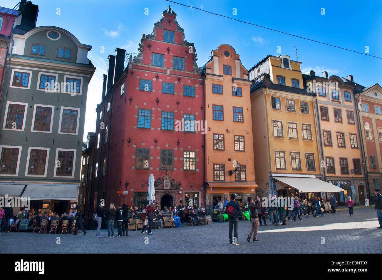 Stortorget square, Gamla Stan Old Town, Stockholm, Sweden Stock Photo ...