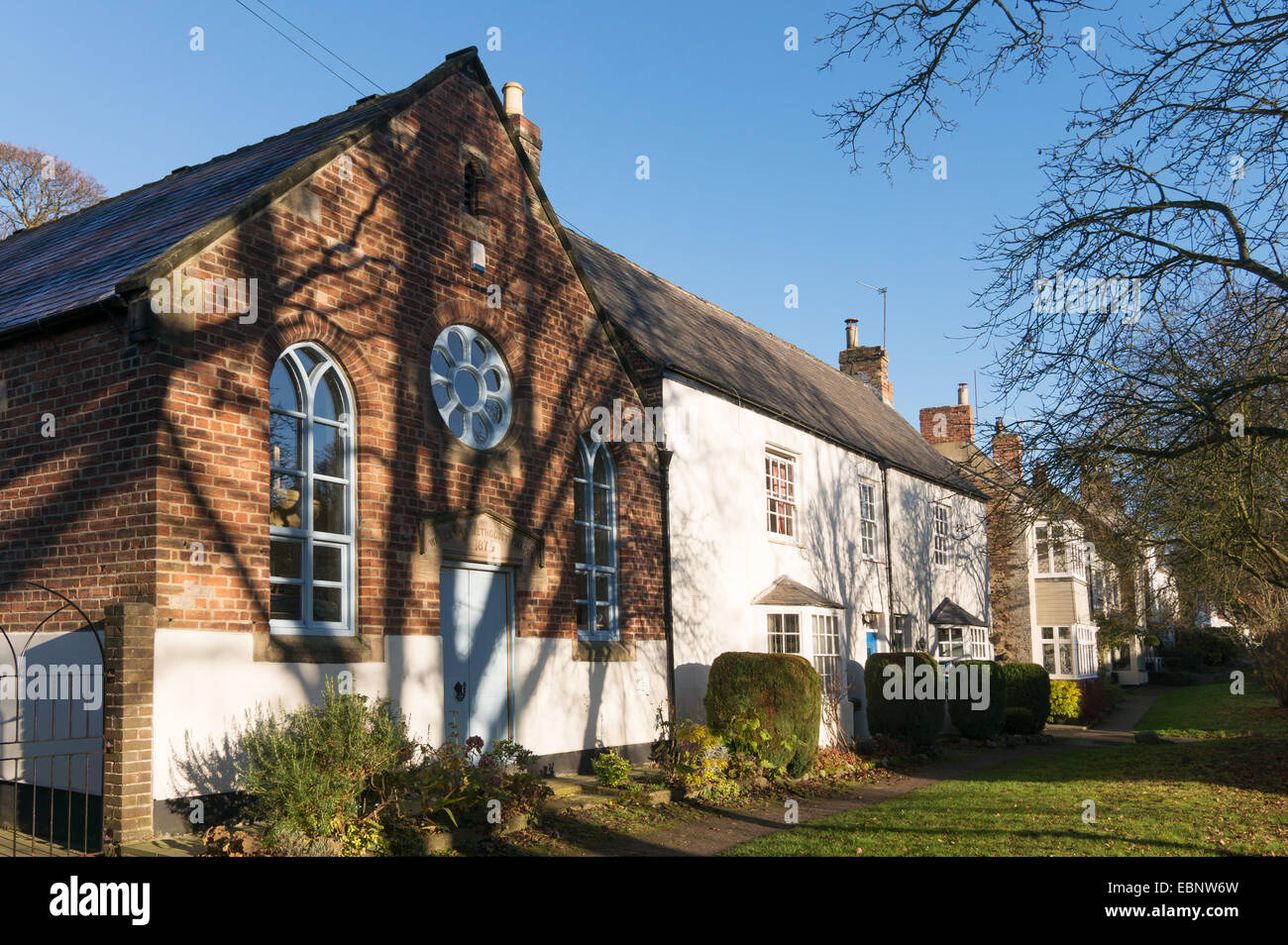 Rectory Terrace, row of houses and converted Wesleyan Methodist Chapel ...